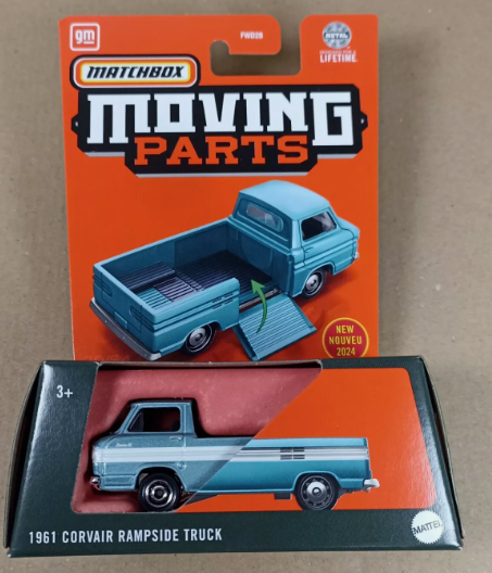 Matchbox 2024 Moving Parts 1961 Corvair Rampside Truck – Ignition Diecast