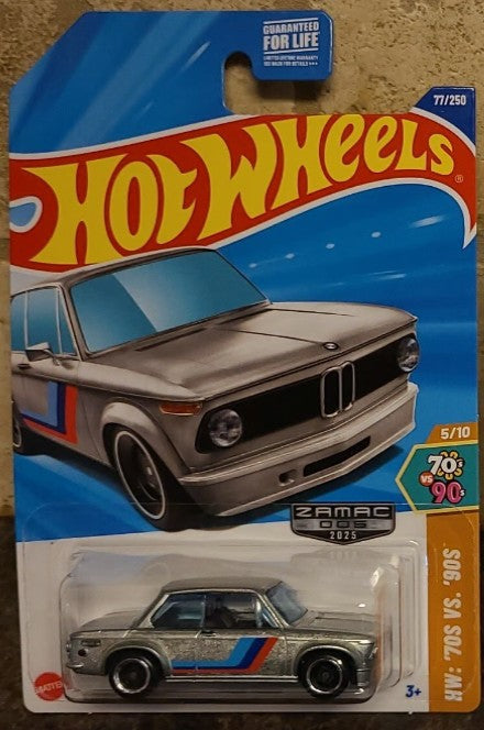 Hot Wheels 2025 #077/250 BMW 2002, WALMART EXCLUSIVE, ZAMAC – Ignition Diecast