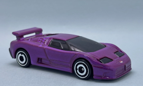 Hot Wheels 2025 #221/250 '94 Bugatti EB110 SS, NEW/LOOSE, purple ...
